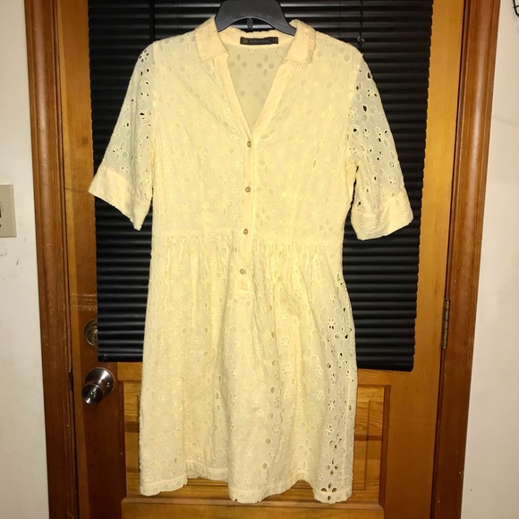 Outback Red | Dresses | Outback Red Limited Yellow Eyelet Dress ...